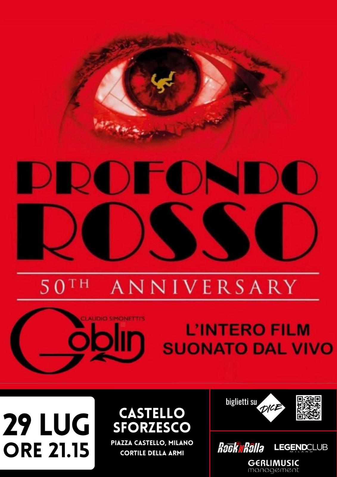 I Goblin celebrano i 50 anni di Profondo Rosso al Castello Sforzesco